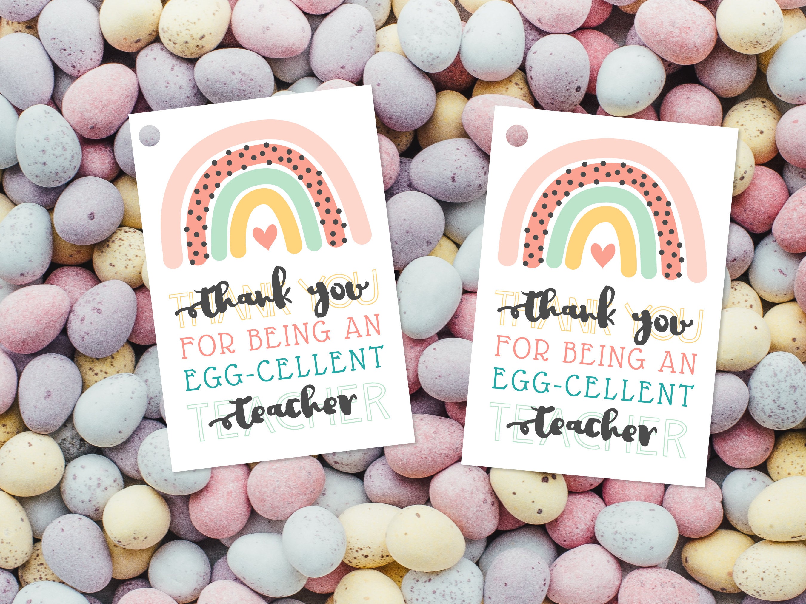 Thanks for Being an Eggcellent Teacher Easter Tags, From Student ...