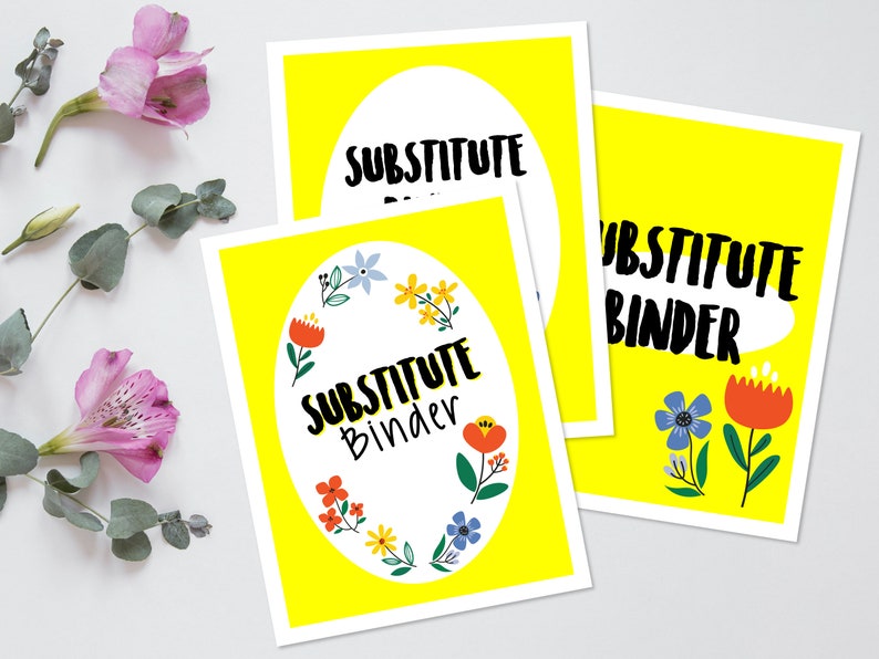 Substitute Teacher Binder, Teacher Resources Sub Binder Printable ...
