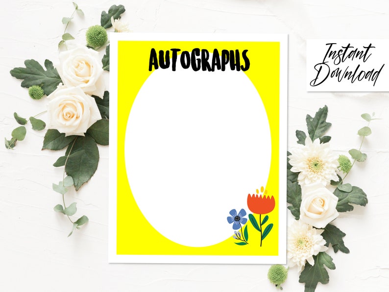 Classroom Autographs, Teacher Resources, End of the Year Student ...