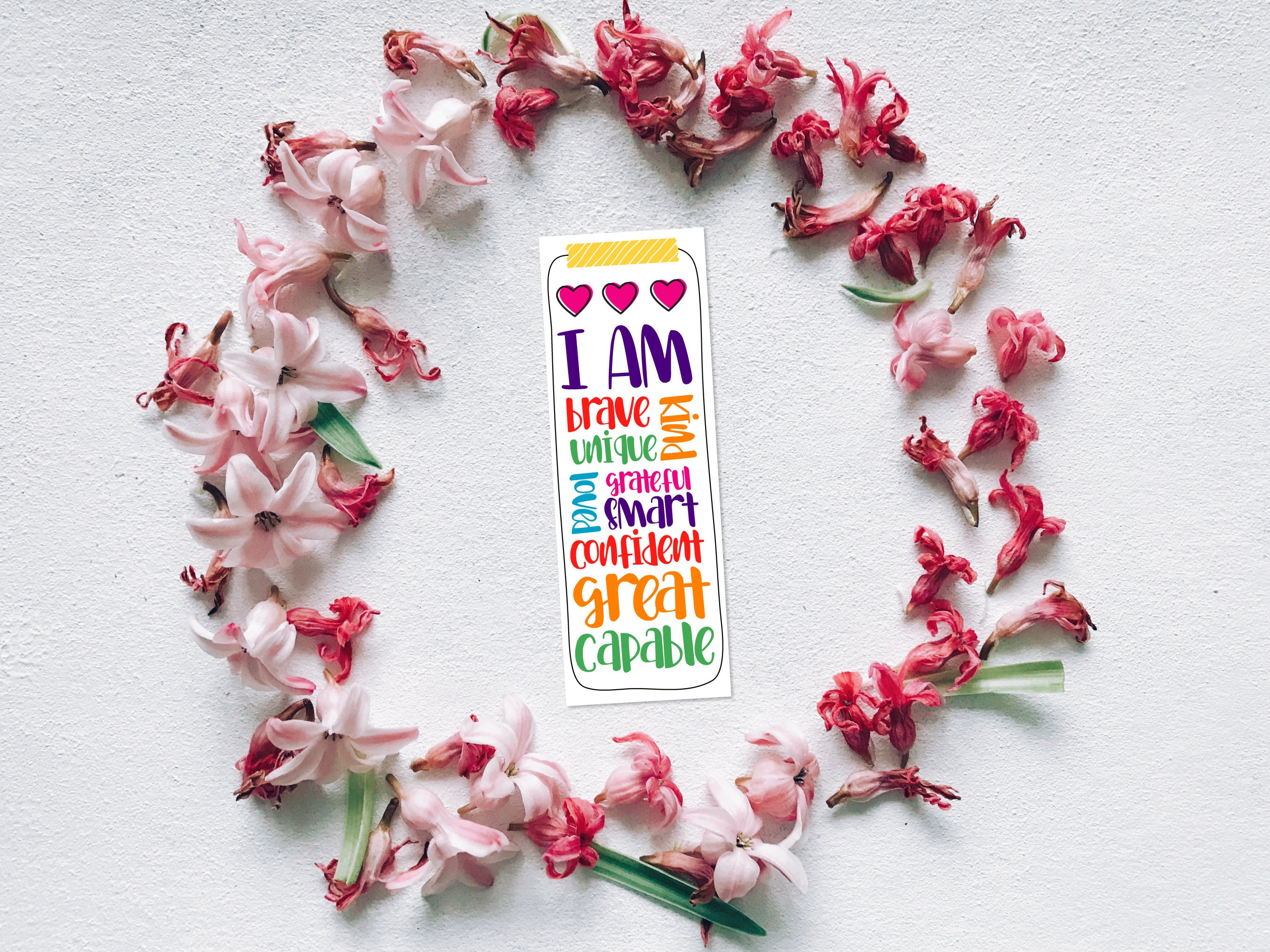 Classroom Affirmation Bookmarks Printable Gift Student - Etsy