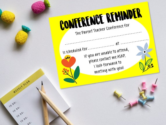 Printable Parent Teacher Conference Reminder