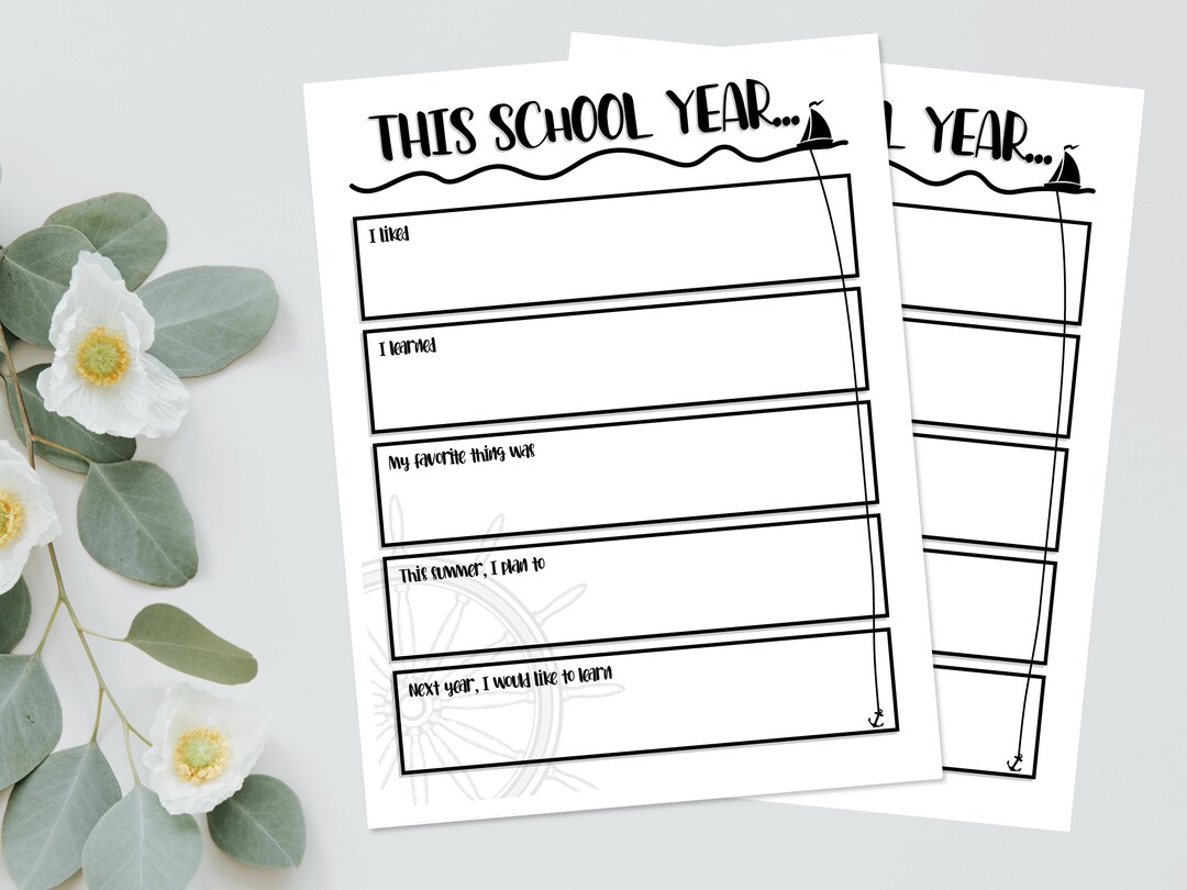 End of School Year Classroom Activities, This School Year Printable ...