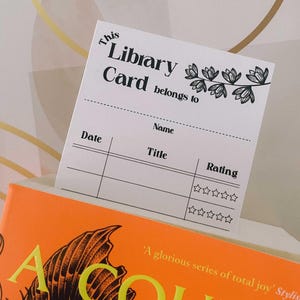 Printable Library Card Bookmark, Reading Log Bookmark, DIY Bookmark ...