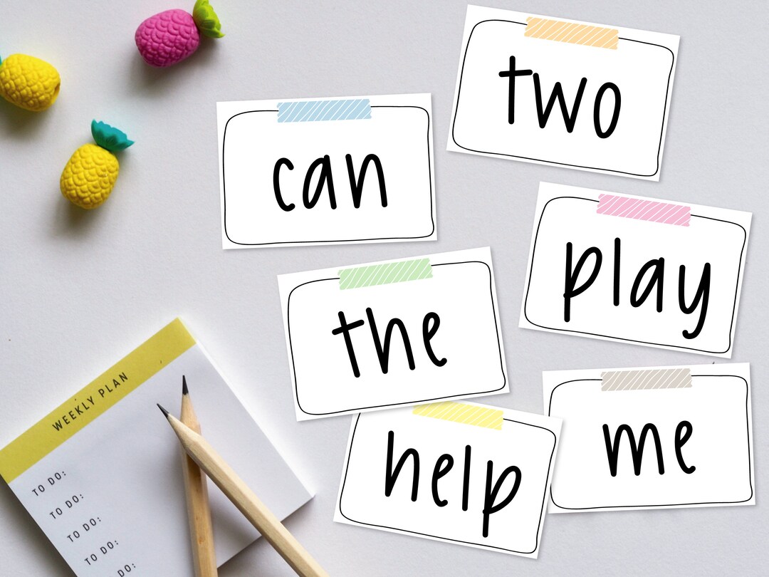 Dolch Printable Flash Cards, Pre K, Kindergarten, Teacher Resources ...