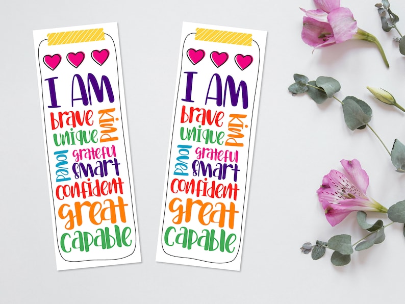 Classroom Affirmation Bookmarks Printable Gift Student - Etsy
