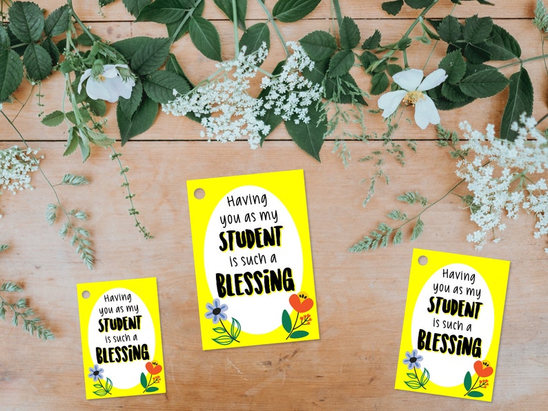 Student Thank You Printable Tag Graduation Gift Gift From - Etsy