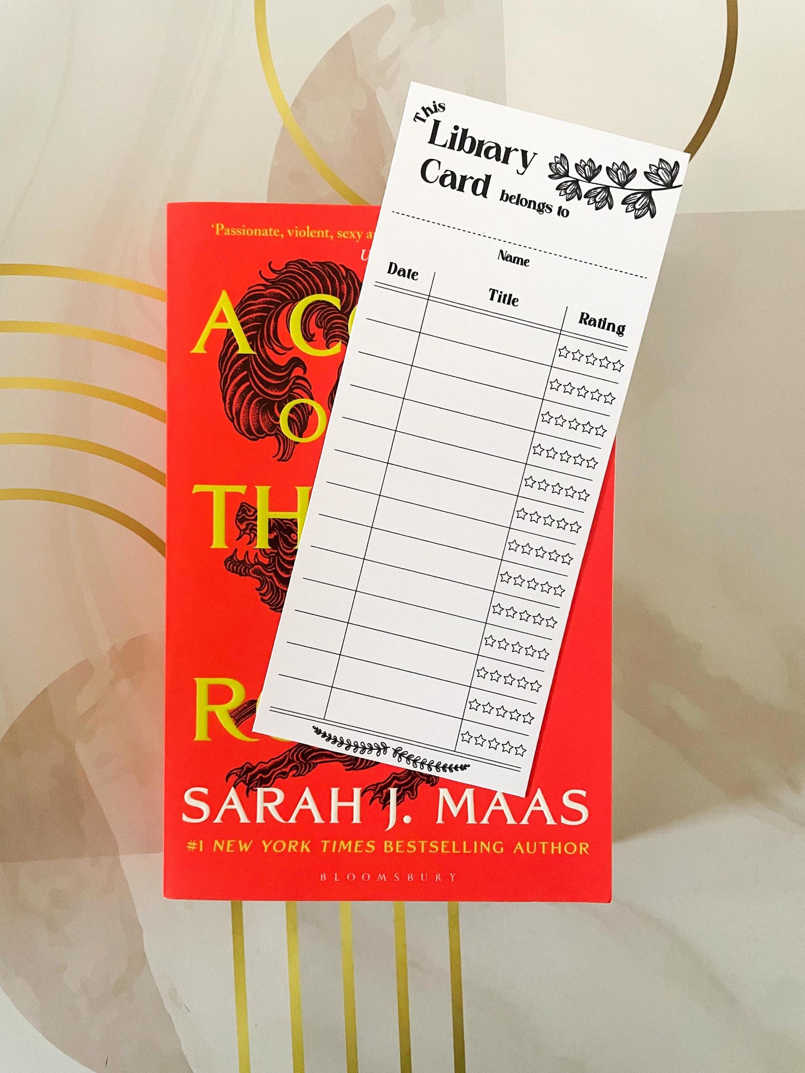 Printable Library Card Bookmark, Reading Log Bookmark, DIY Bookmark ...