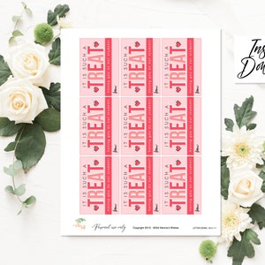 Such A Treat Having You as Our Student Valentine's Day Tags, From ...