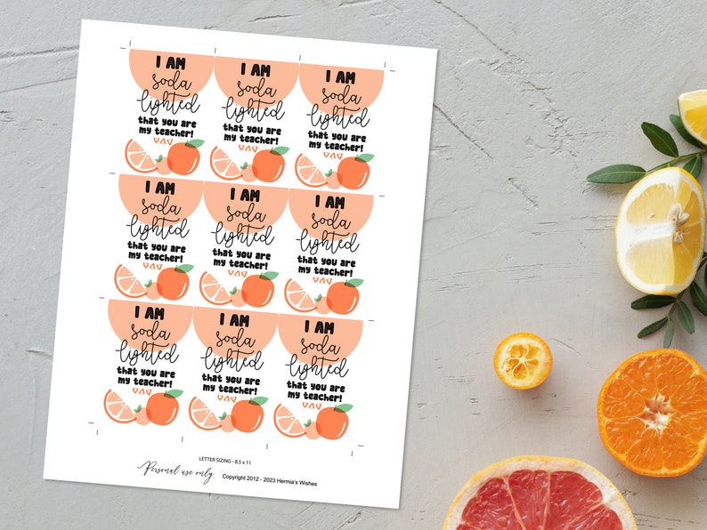 Soda Teacher Appreciation Printable, I Am Soda-lighted That You Are My ...