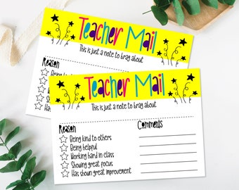 Teacher Mail, Note From the Teacher, Teacher Report, Teacher Brag ...