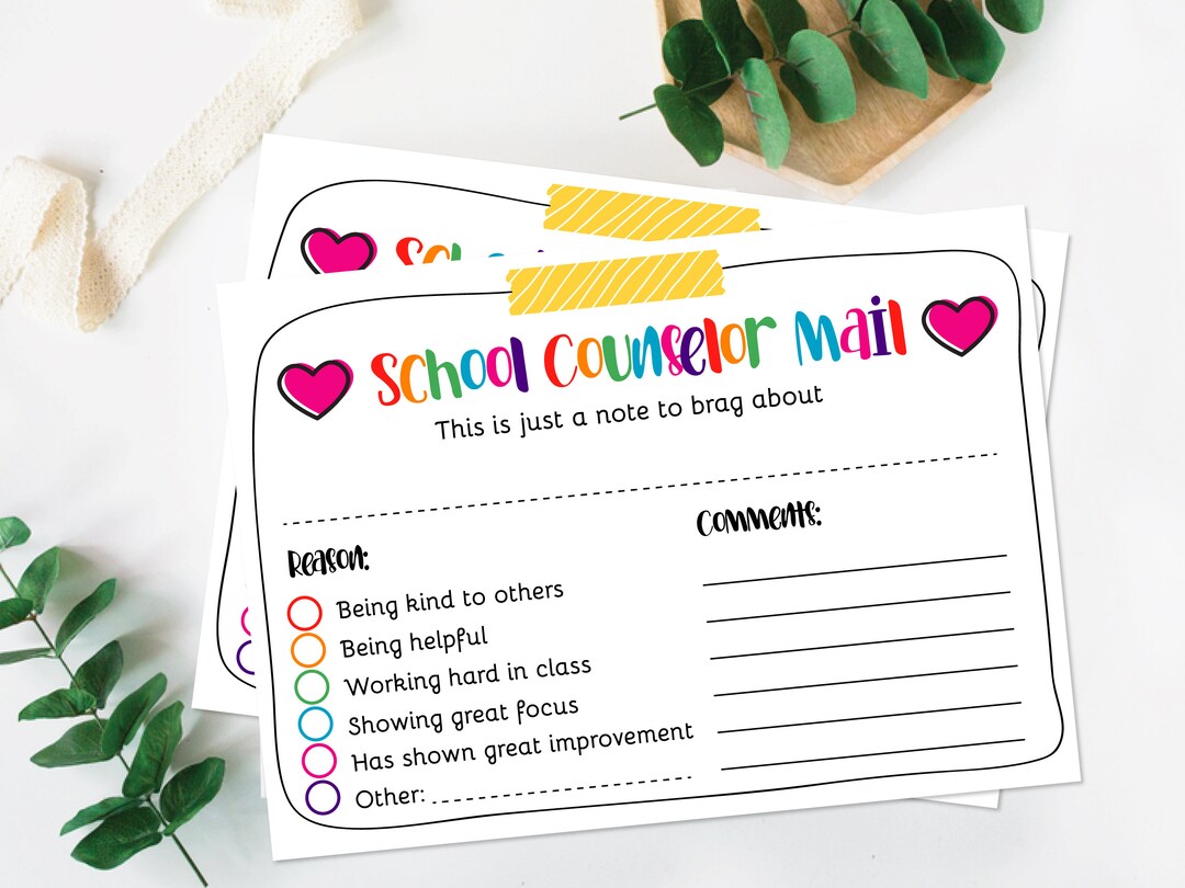 School Counselor Mail, Note From the Teacher, Teacher Report, Teacher ...