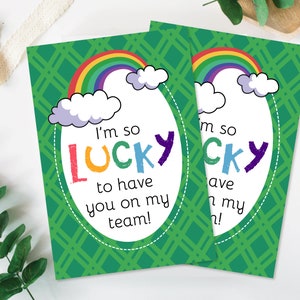 Lucky to Have You on My Team, Employee Appreciation, St. Patrick's ...