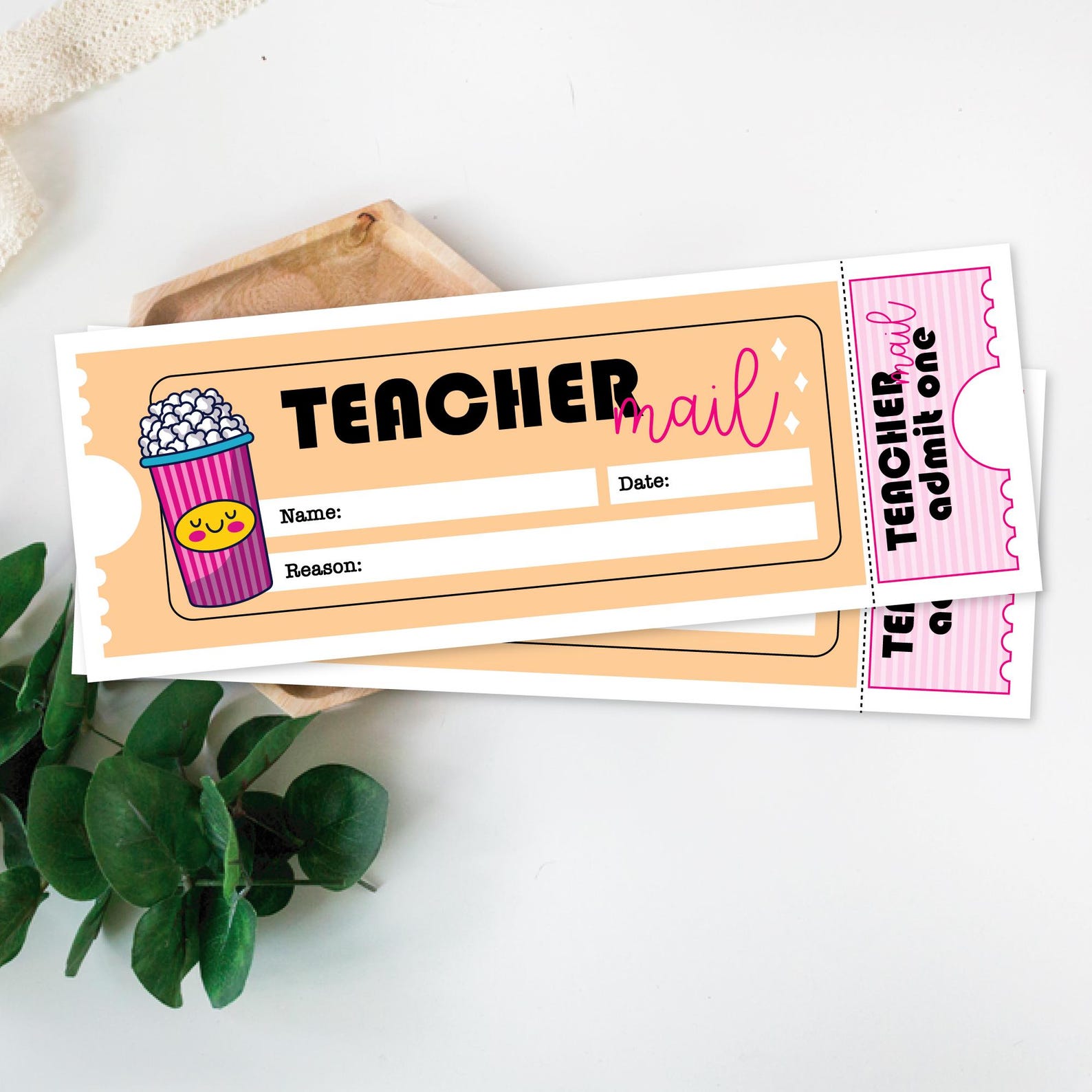 Teacher Mail, Happy Teacher Ticket, Note From the Teacher, Teacher ...