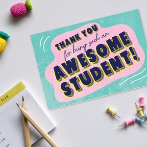 Student Appreciation Printable Tag, Graduation Gift, Awesome Student ...