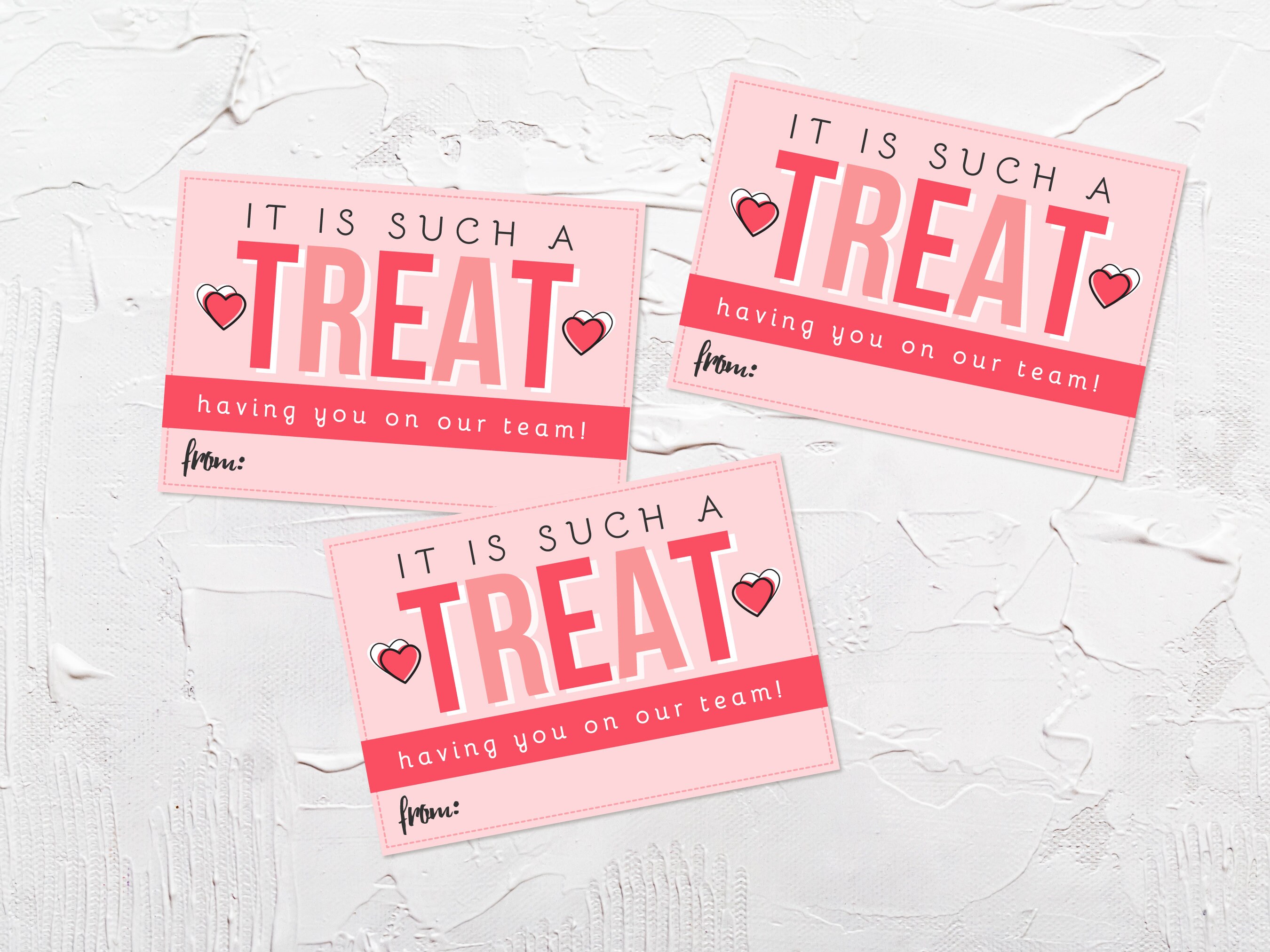 Such A Treat Having You on Our Team Valentine's Day Tags, From Coach ...