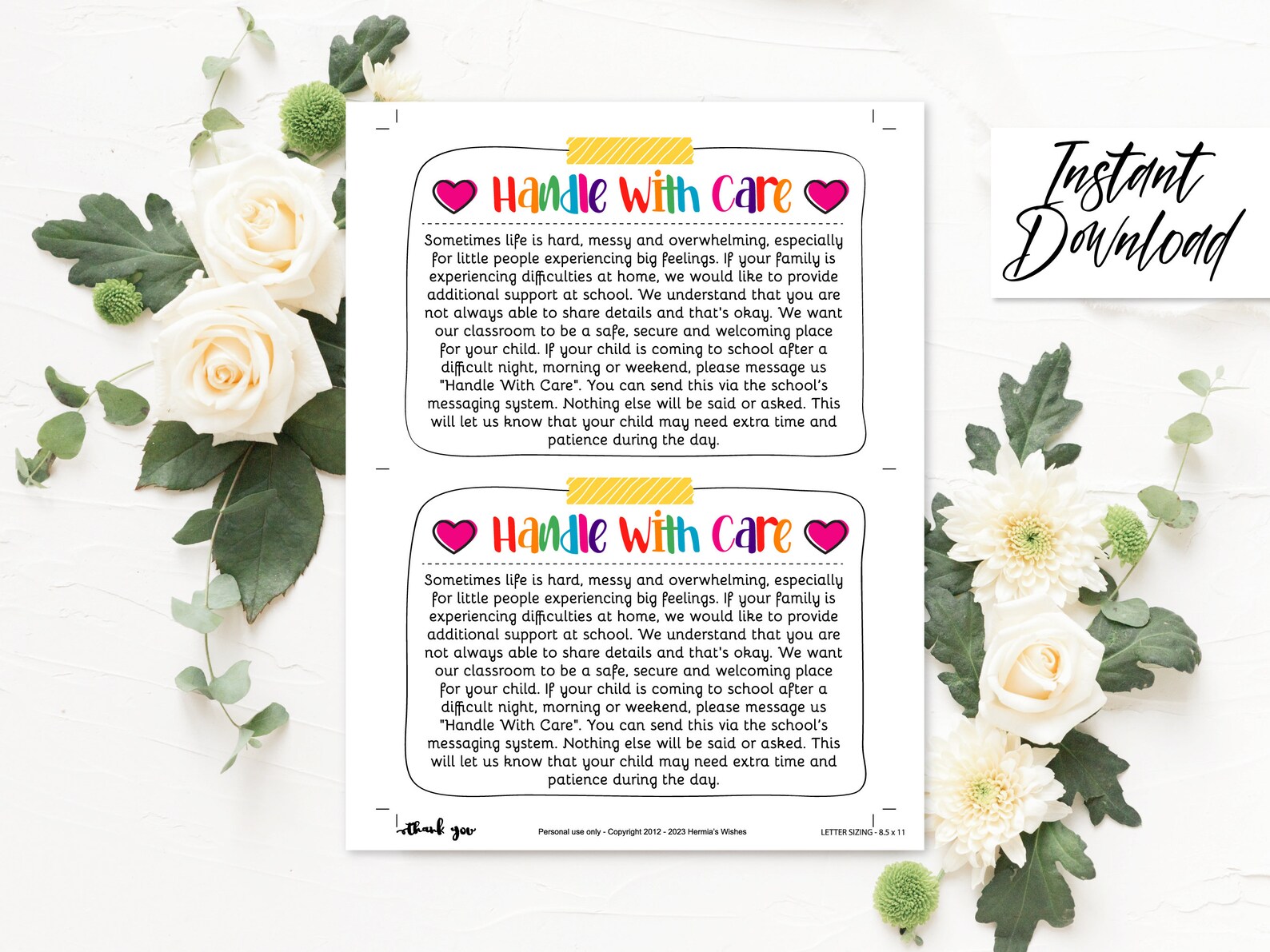 Teacher Handle With Care, Messaging System, Teacher Resource, Note From ...