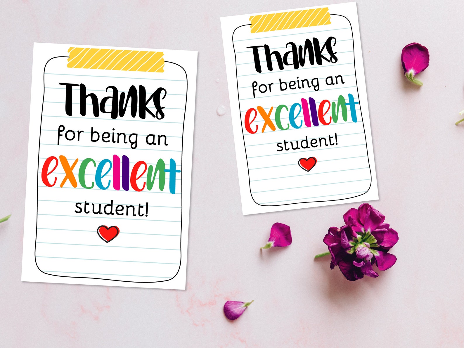 Student Appreciation Printable Tag, Graduation Gift, Excellent Student ...