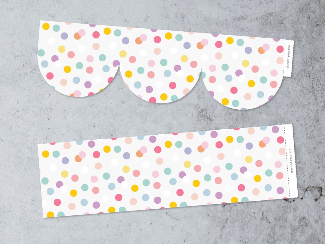 Rainbow Polka Dots Classroom Borders Printable, Easy Teacher Resources ...