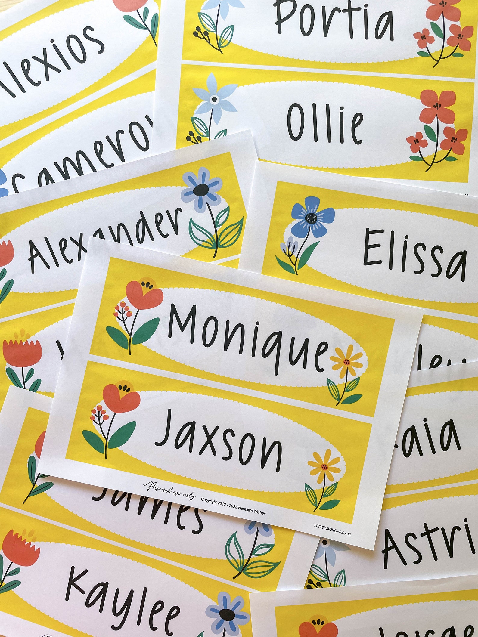 Editable Bright Fun Student Desk Plates, Classroom Labels Student Name ...