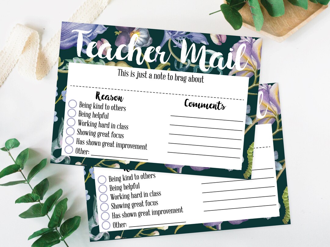 Farmhouse Teacher Mail, Note From the Teacher, Teacher Report, Teacher ...
