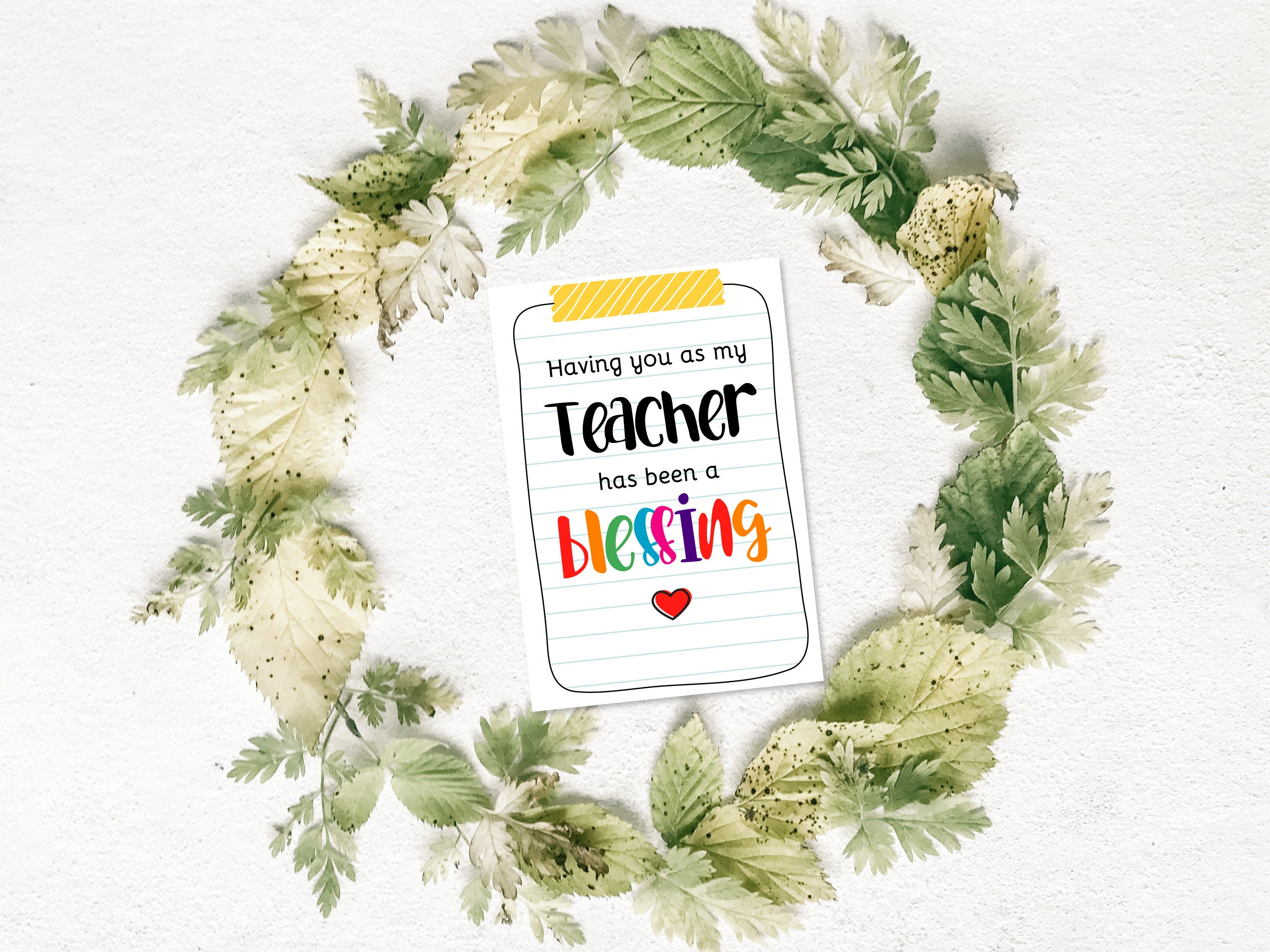 Teacher Appreciation Printable Tag, Teacher Blessing, Teacher Thank You ...