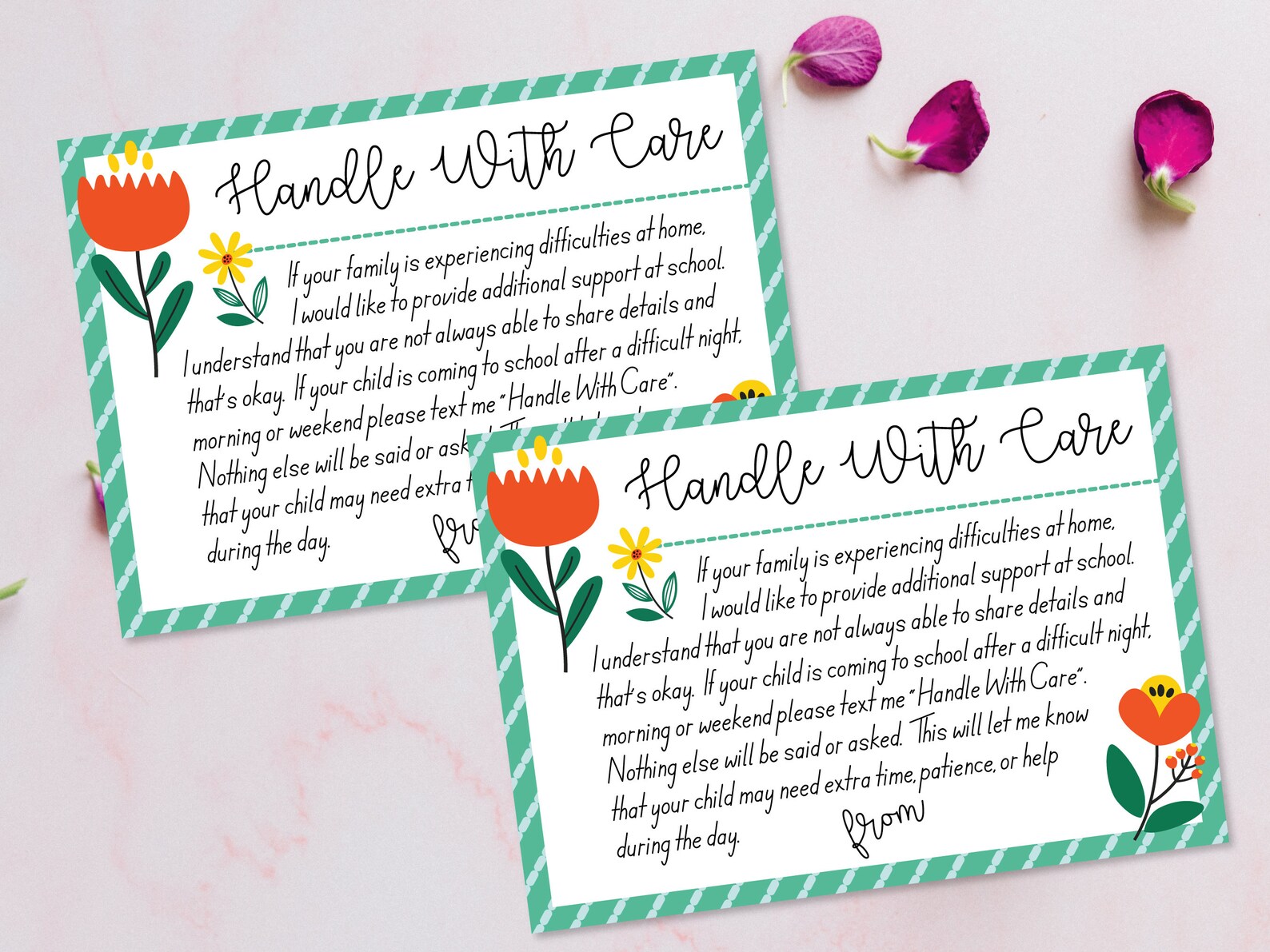 Parent Communication Handle With Care, Teacher Resource, Teacher Mail ...