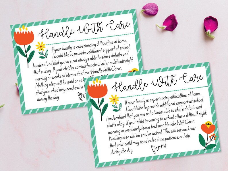 Parent Communication Handle With Care, Teacher Resource, Teacher Mail ...