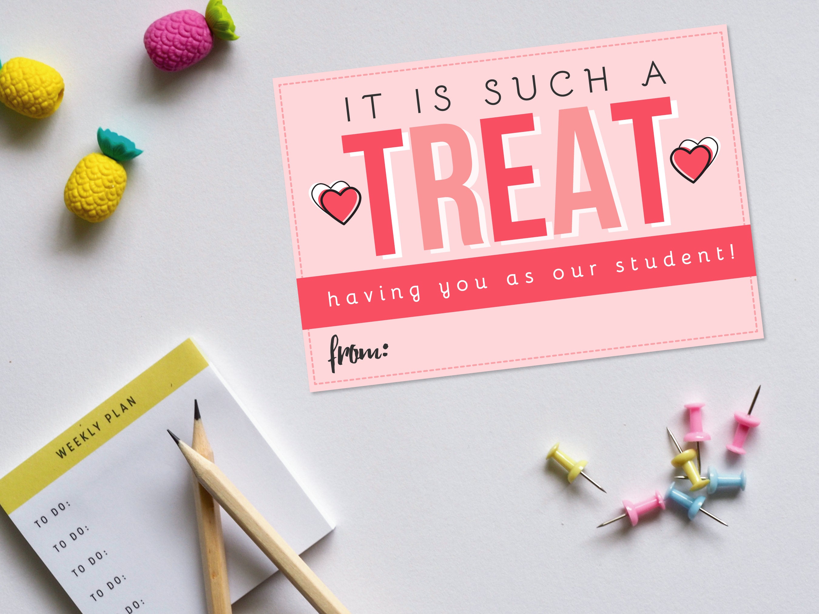 Such A Treat Having You as Our Student Valentine's Day Tags, From ...