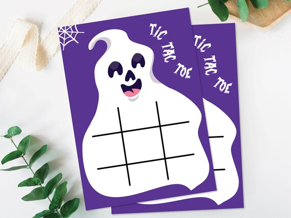 Printable Halloween Tic Tac Toe Halloween Game Cards - Etsy