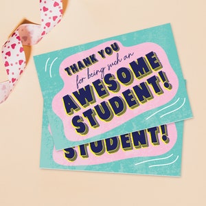 Student Appreciation Printable Tag, Graduation Gift, Awesome Student ...