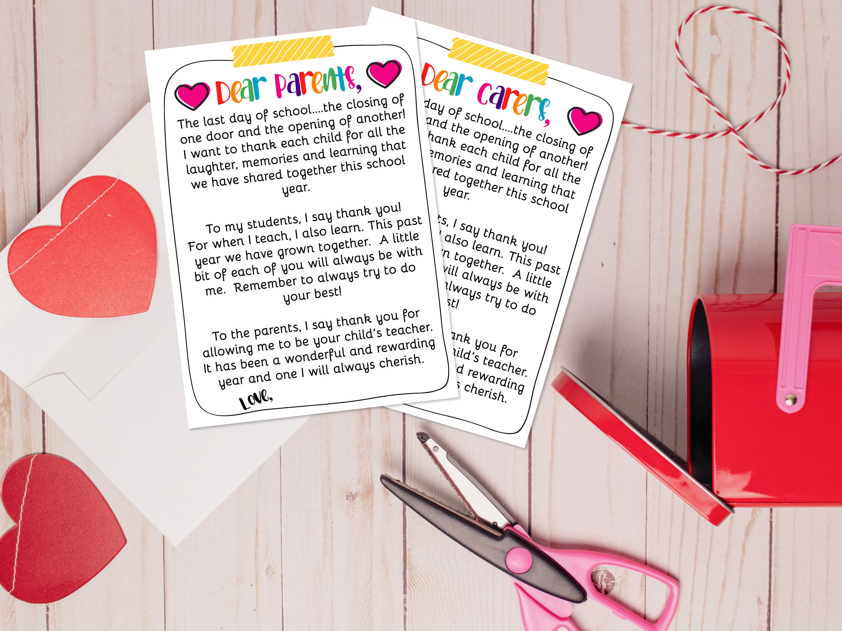 Thank You Letter From Teachers to Parents and Students, Teacher ...