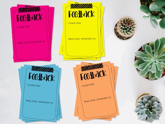 Teacher Feedback Slips for Students Work Printable Classroom - Etsy