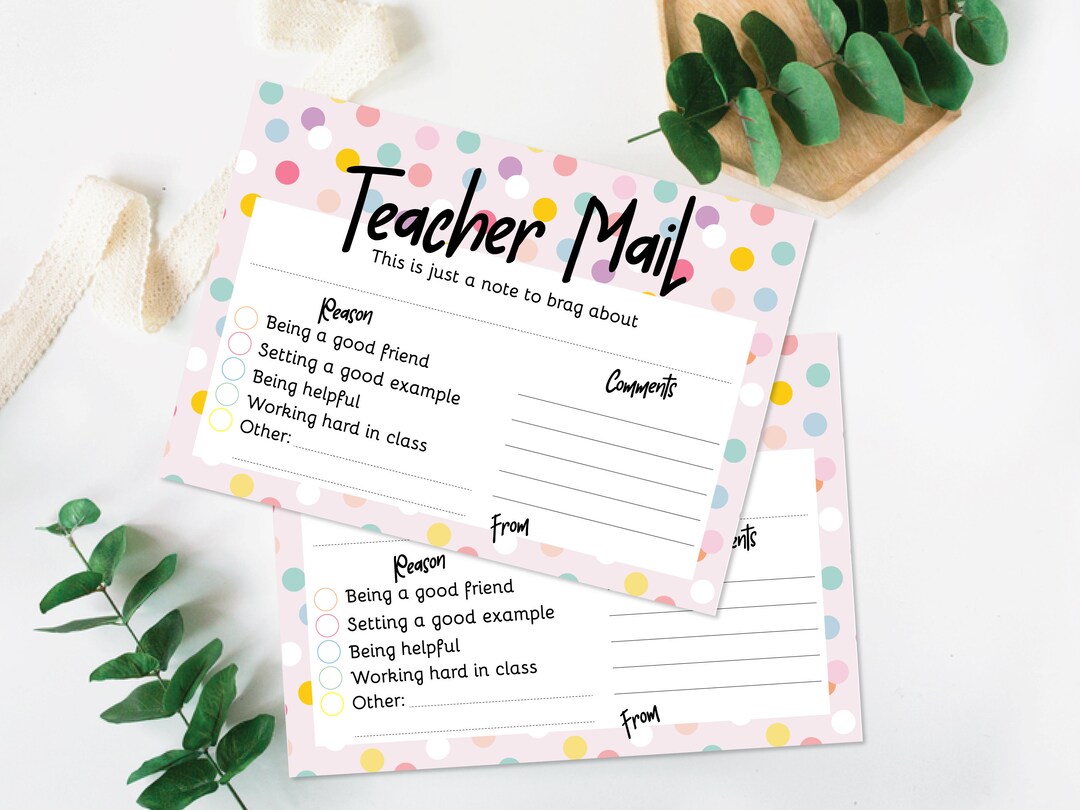 Teacher Mail, Note From the Teacher, Teacher Report, Teacher Brag ...