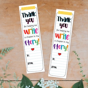 Printable Bookmarks, Teacher Appreciation Gift for Teacher, Classroom ...