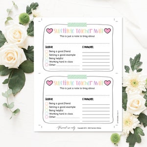Pastel Teacher Resources Sub Teacher Mail Printable, Substitute Teacher ...