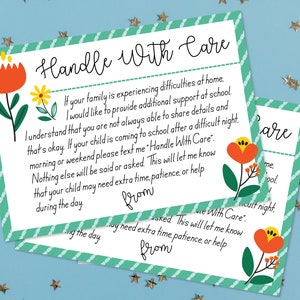 Parent Communication Handle With Care, Teacher Resource, Teacher Mail ...