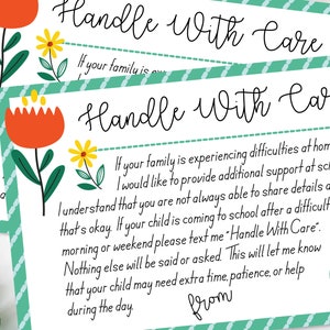 Parent Communication Handle With Care, Teacher Resource, Teacher Mail ...