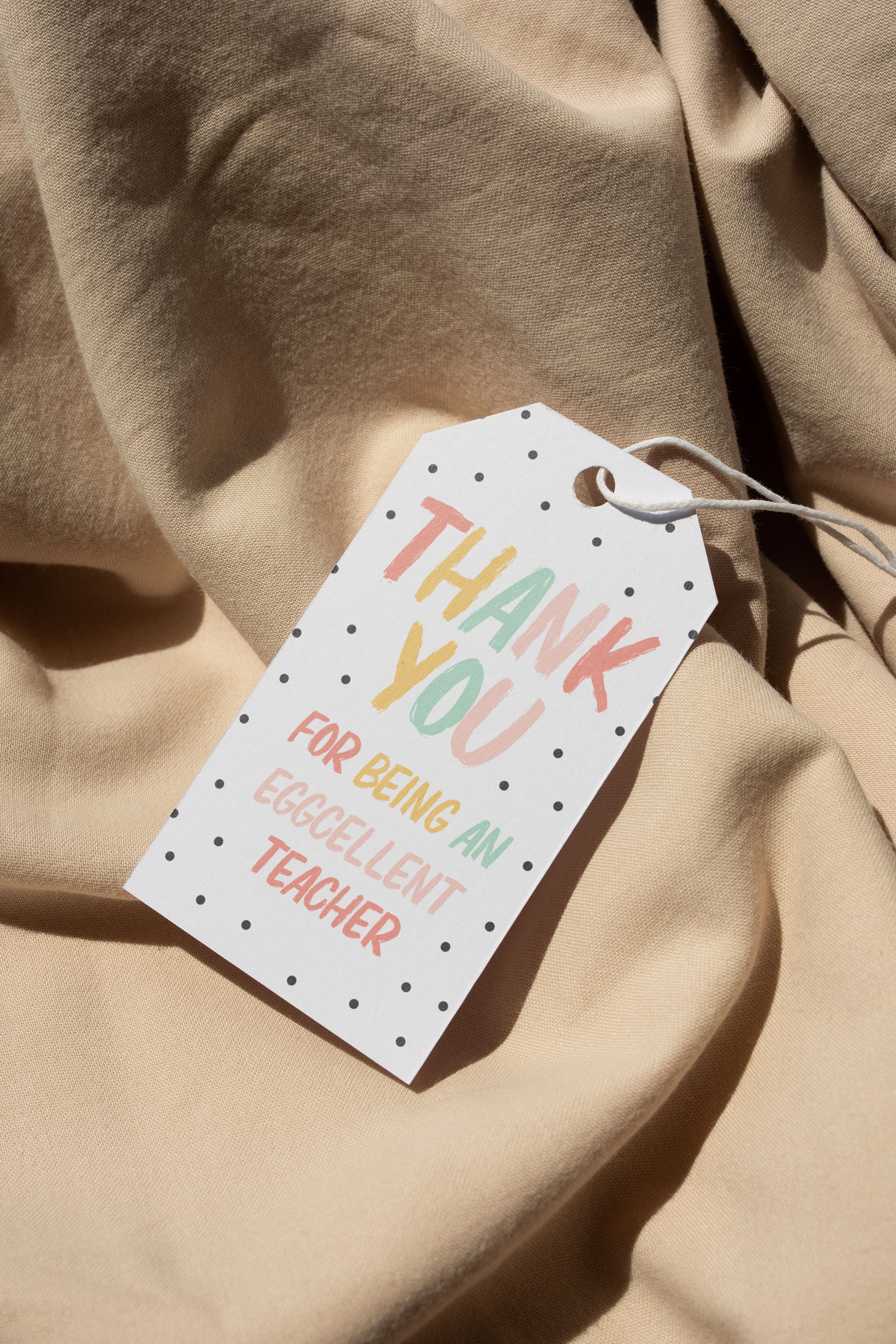 Thanks for Being an Eggcellent Teacher Easter Tags, From Student ...