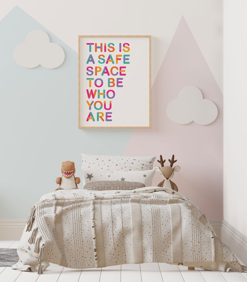 Safe Space Classroom Poster, Printable Classroom Poster, Digital Print ...