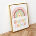 Rainbow Reading Corner Poster, Classroom Decor, Boho Nursery Wall Decor ...