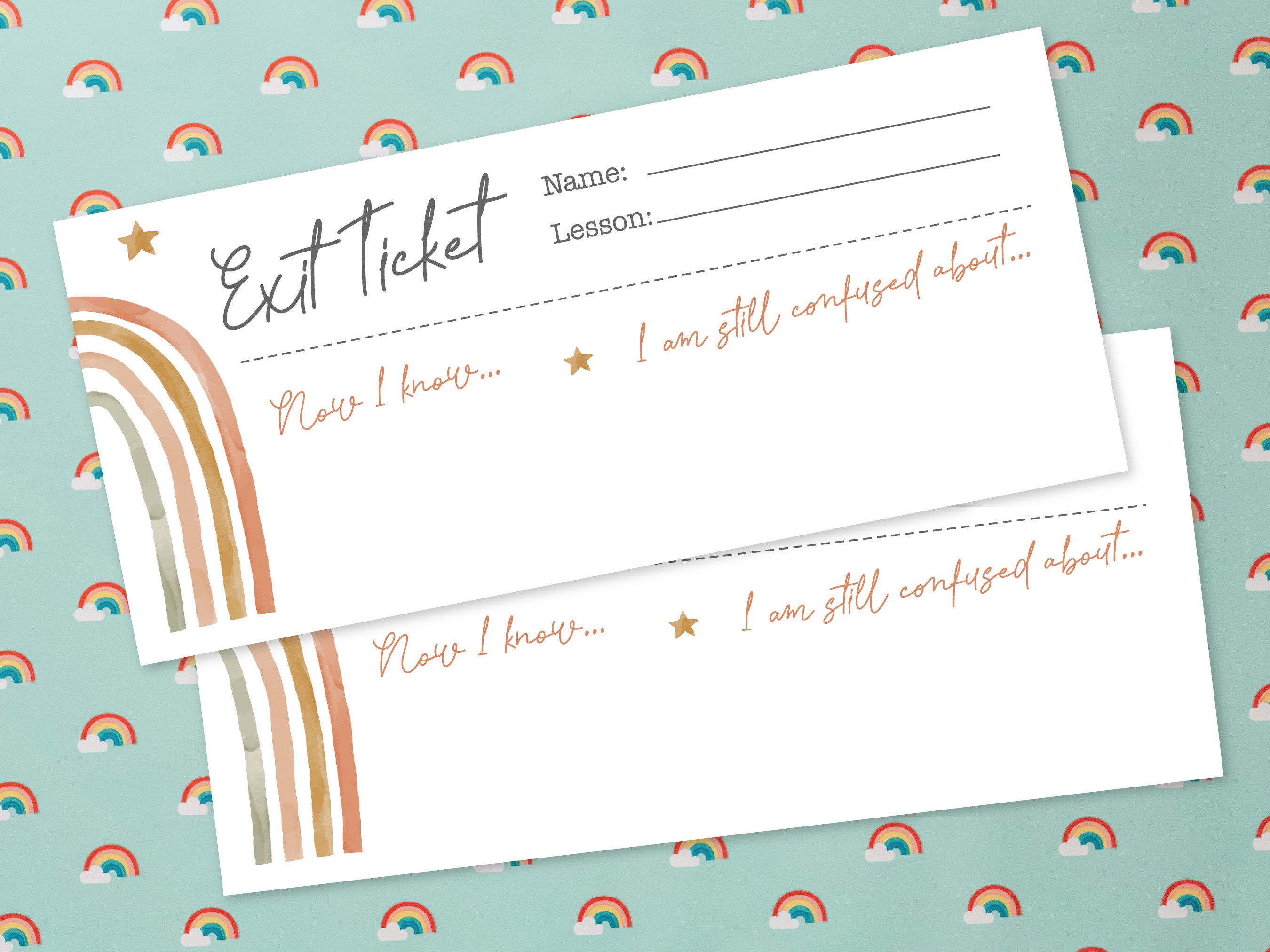 Boho Exit Ticket, Teacher Resources, Classroom Activities, Classroom ...