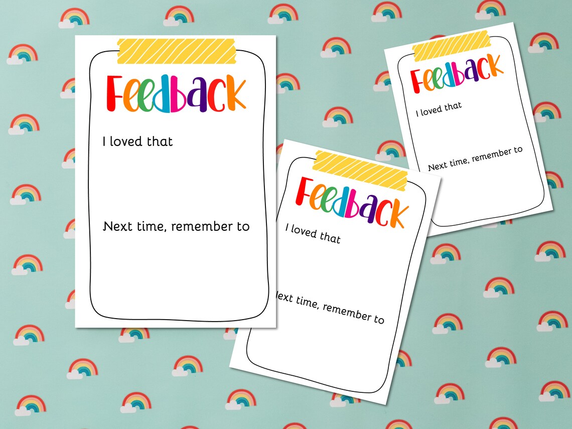 Teacher Feedback Slips for Students Work Printable, Classroom Resources ...