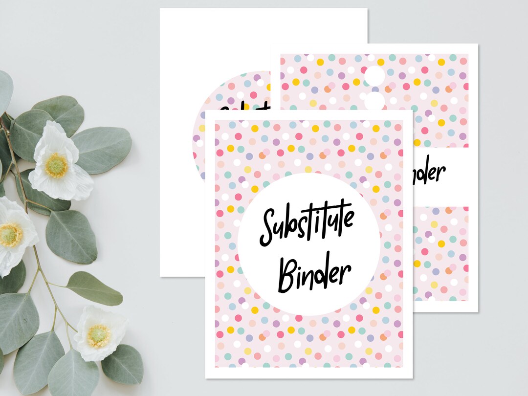 Substitute Binder, Teacher Resources Sub Binder Printable, Student ...