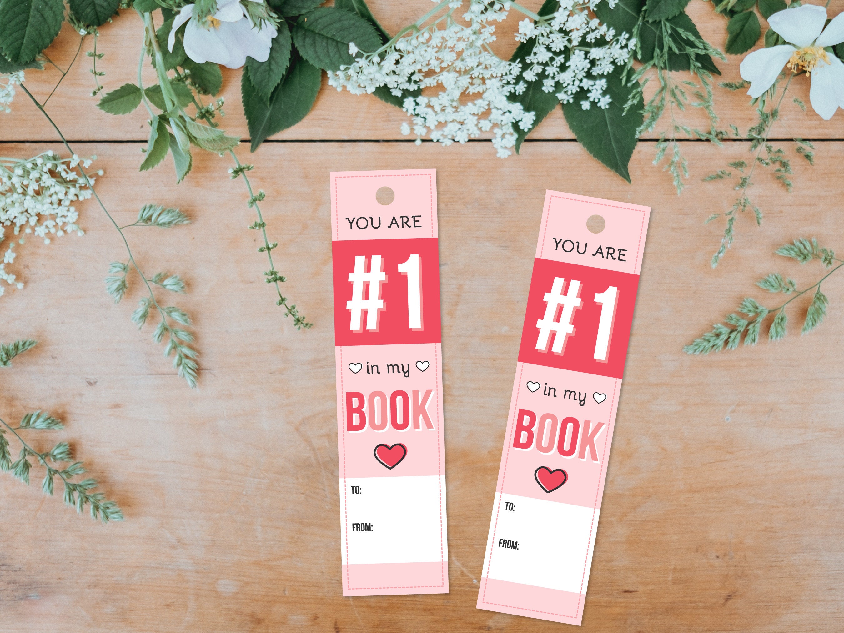You Are 1 in My Book Valentine's Day Bookmark, From Teacher, Valentine ...