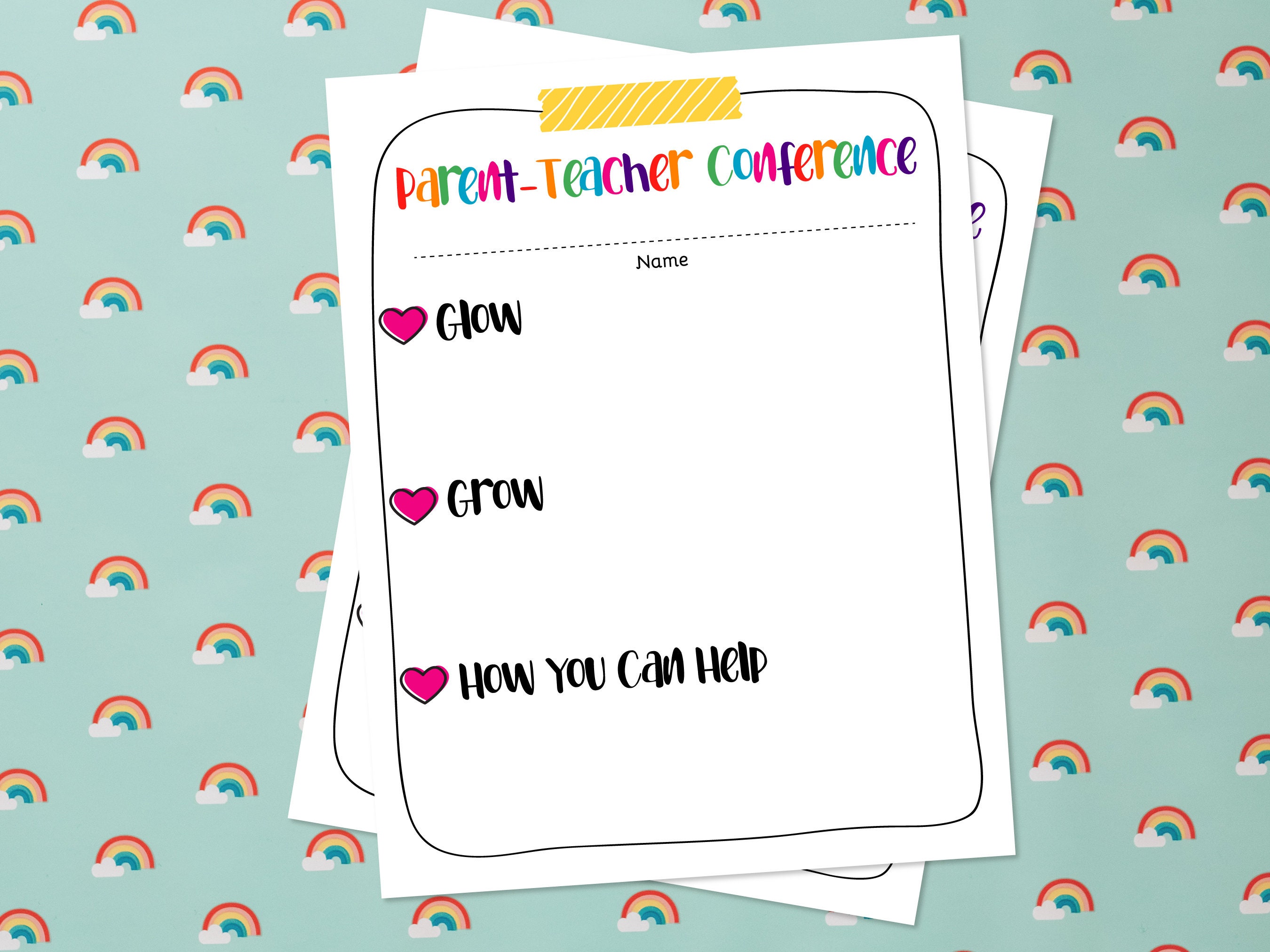 Parent Teacher Conference Report, Teacher Resource, Teacher Mail ...