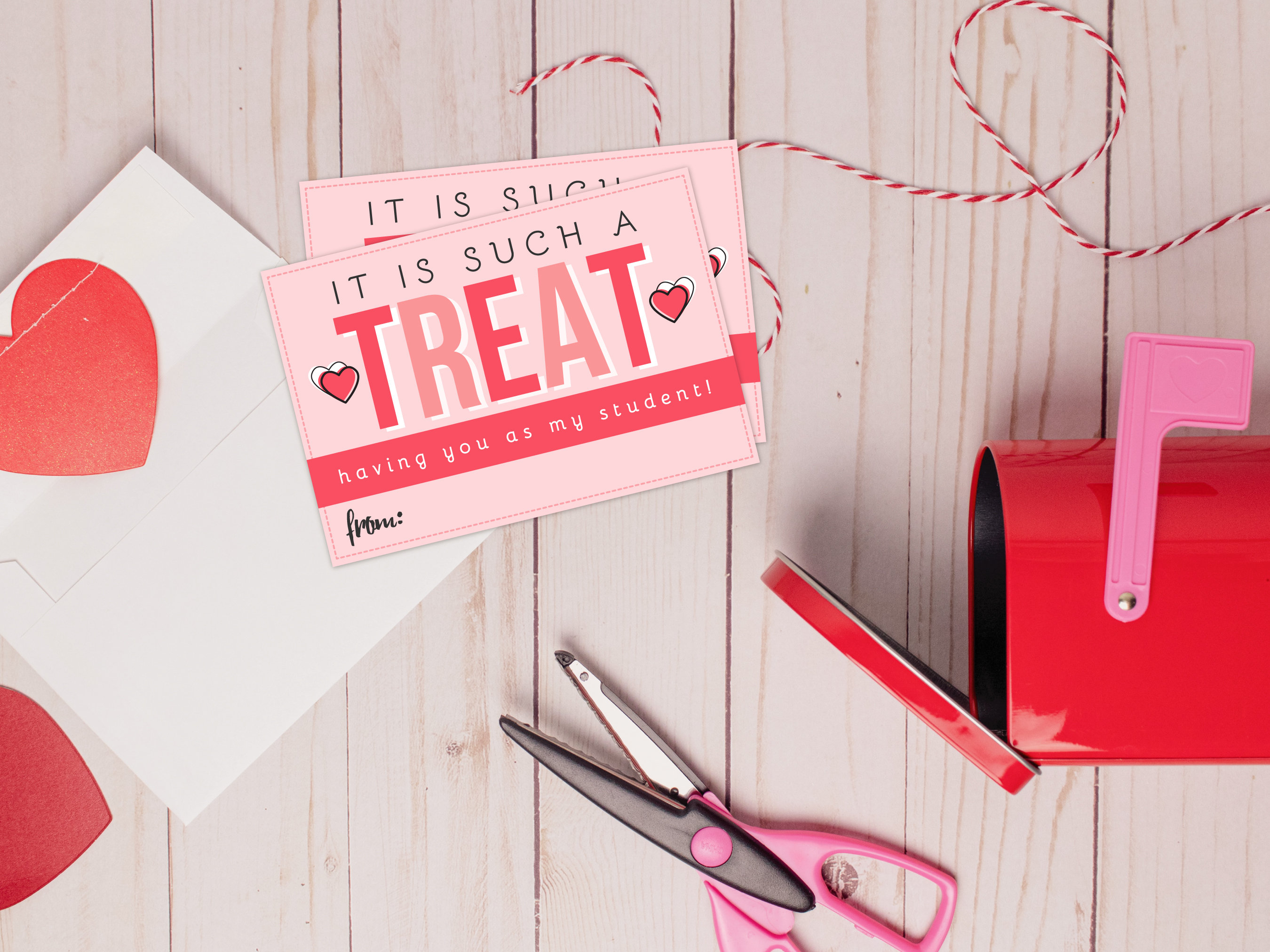 Such A Treat Having You as A Student Valentine's Day Tags, From Teacher ...