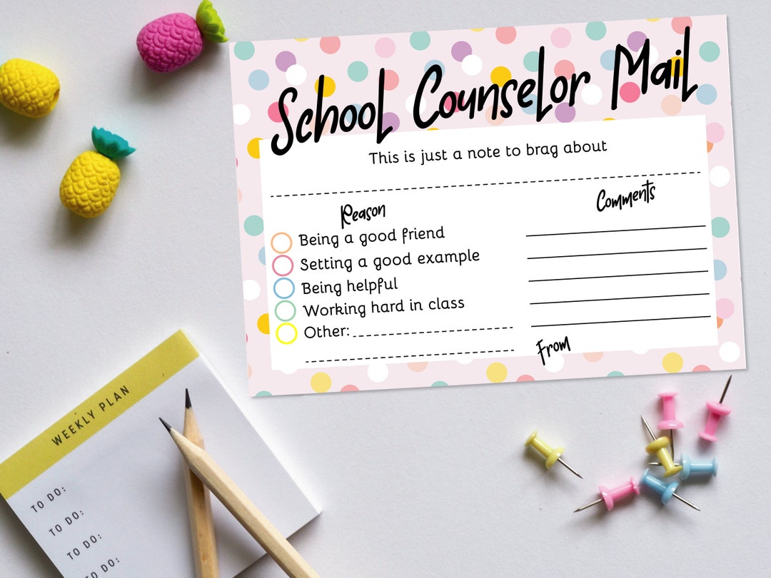 School Counselor Mail, Note From the Teacher, Teacher Report, Teacher ...