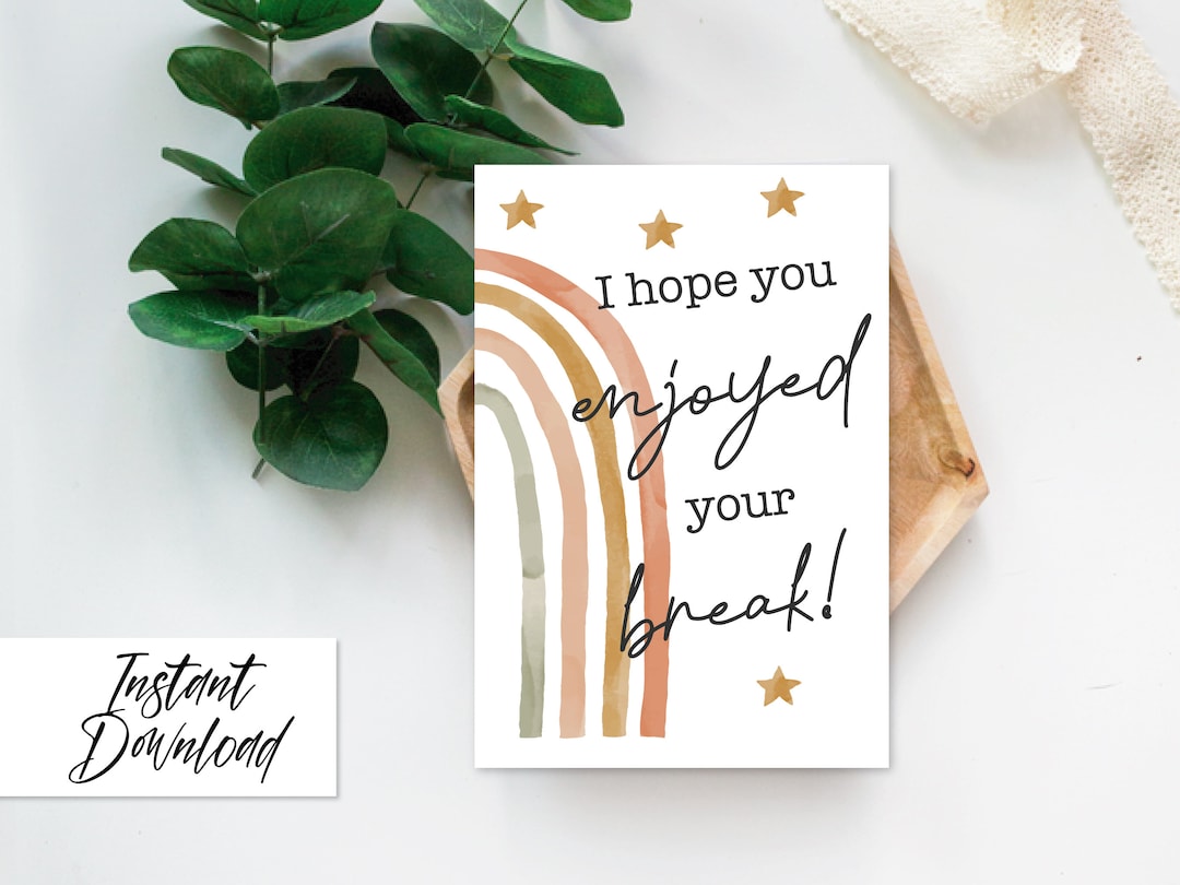 Teacher Printable Tag, Kitkat Break Teacher Gift Ideas, Teacher Thank ...