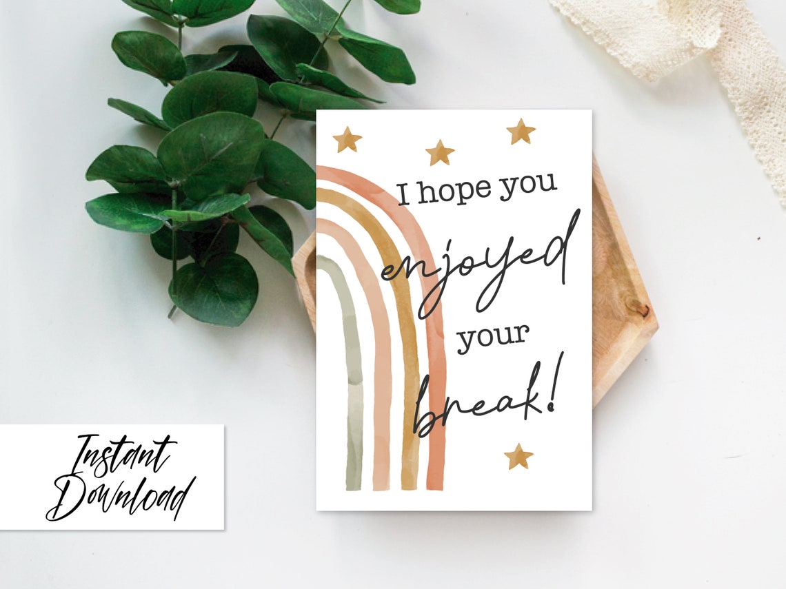 Teacher Printable Tag, Kitkat Break Teacher Gift Ideas, Teacher Thank ...