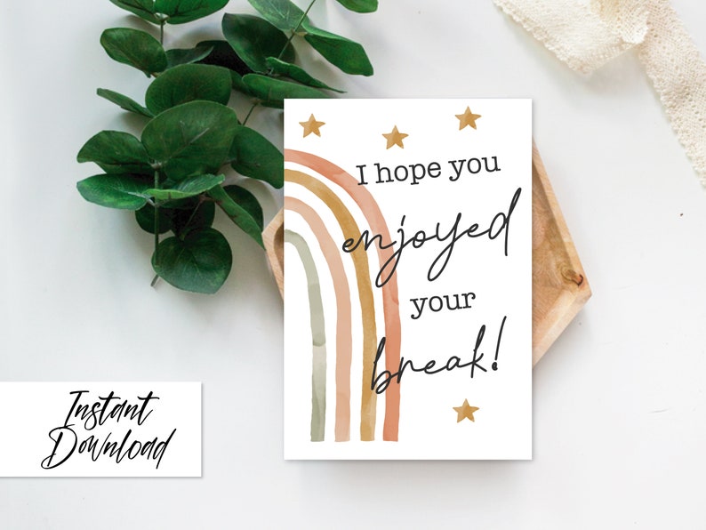 Teacher Printable Tag, Kitkat Break Teacher Gift Ideas, Teacher Thank ...